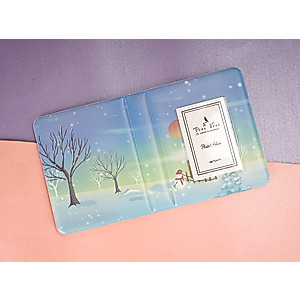 Borya 64 Pockets Mini Photo Album for Fujifilm Instax Mini 11/Instax Mini Liplay/Instax Mini Link/Mini 9/Mini 8/Mini 90/Mini 25/Polaroid Snap PIC-300/HP Sprocke/Kodak Mini 3-Inch Film.(Snowman)