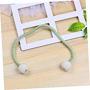 BESPORTBLE 2 Pcs Drapery tie Backs Window tiebacks Shower Curtain tie Backs Rope Curtain holdbacks Window Treatments Curtains Curtain tiebacks Curtain Rope tie Backs Magnet Fasteners