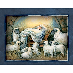 LANG Nativity Assorted Two Set Christmas Cards by Susan Winget, 2 Unique Designs per Box, 18 Cards with 19 Envelopes, Beautiful Nativity Artwork, Perfect for Sending Holiday Greetings (1008105)