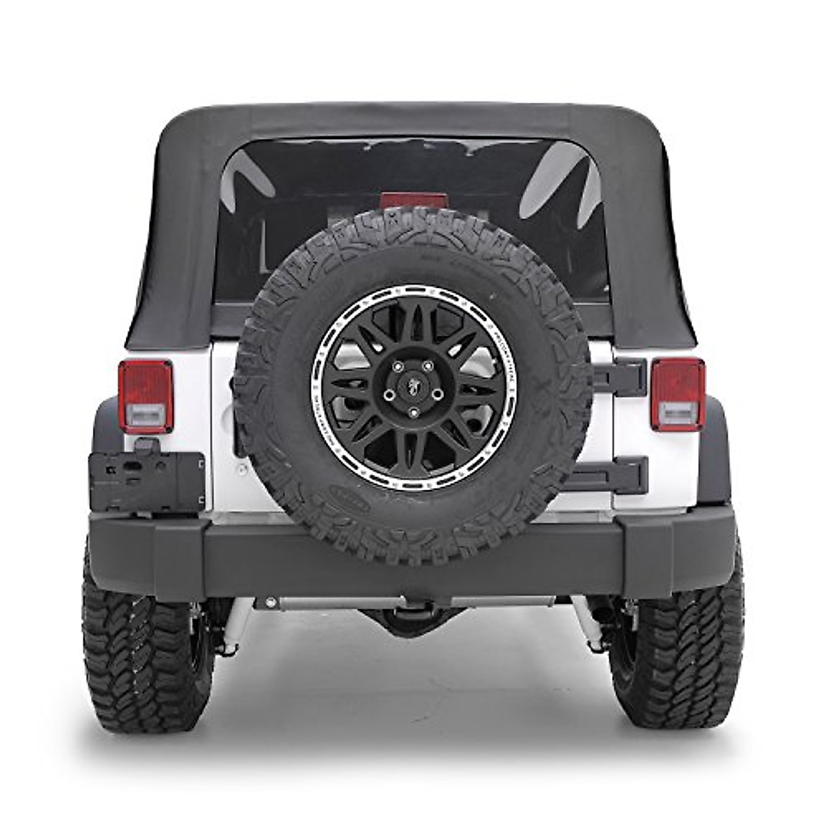 Smittybilt Replacement Soft Top with Tinted Windows and No Upper Doors (Black Diamond) - 9075235