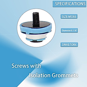 LeFix 4 x Replacement for Screws Isolation Grommet Mute Mounting HP 2.5" SSD HDD 6000 6005 Pro 8000 8100 EliteDesk ProDesk G1 G2 594220-001/511945-003