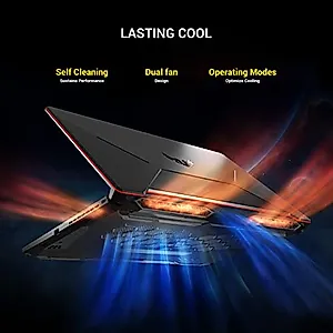 ASUS TUF Gaming A17 Gaming Laptop, 17.3” 144Hz FHD IPS-Type Display, AMD Ryzen 5 4600H, GeForce GTX 1650, 8GB DDR4, 512GB PCIe SSD, RGB Keyboard, Windows 11 Home, Bonfire Black Color, FA706IH-RS53