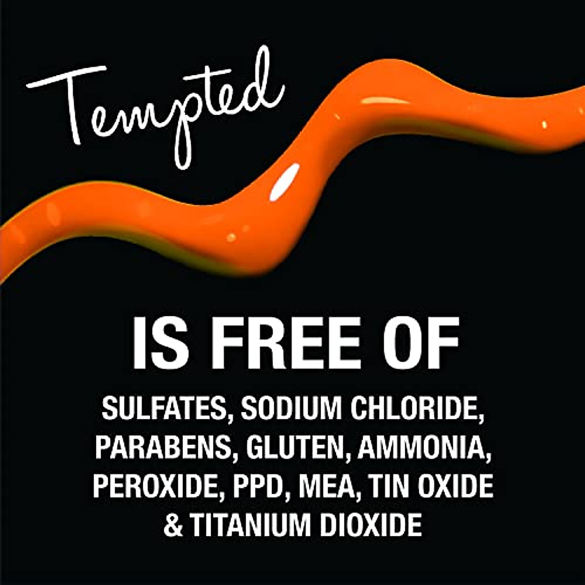 Pure Blends Tempted Intense Color Depositing Conditioner - Provides Strength, Eliminates Color Fade & Maintains Vivid Tones - Sulfate, Sodium Chloride, Paraben & Gluten Free - 8.5 Oz (Orange)