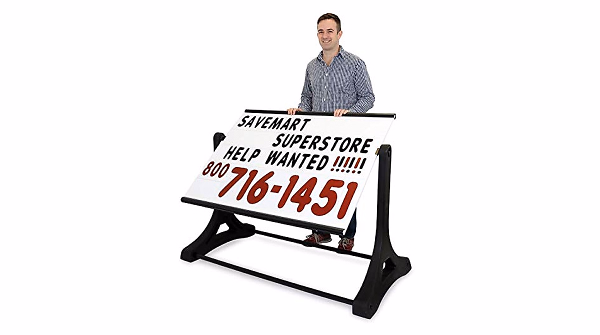 SmartSign 36"x48" Changeable Message Sign Board Sidewalk Sign, Deluxe ...