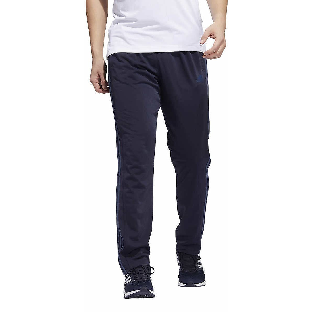 adidas Mens Midweight Essential Tricot Zip Track Pants (as1, Alpha, l, Regular, Regular, Legend Ink/Navy)