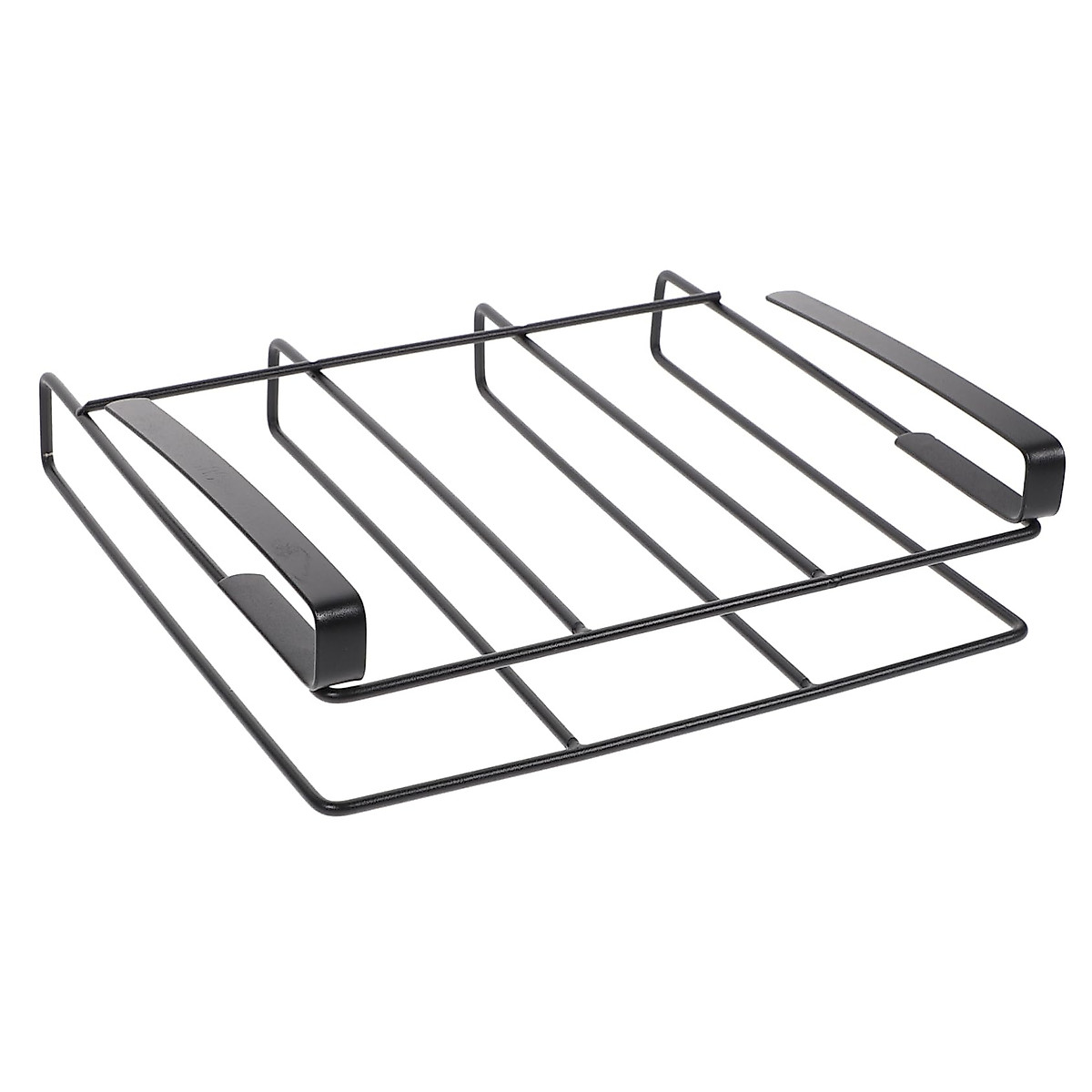 BESTonZON Stainless Steel Hanging Chopping Board Rack, Black, 20 in