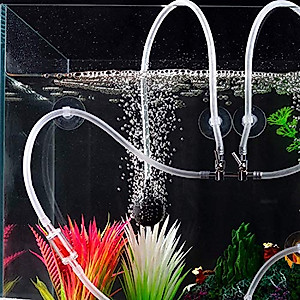 SLSON 30 Pack Aquarium Suction Cup Clips Airline Tube Holders Clamps Fish Tank Hose Holder Clips for Air Line Tubing 3/16