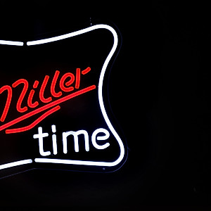 X Reed It's Mill Time Neon Sign LED Light Personalized Neon Lights for Wall Decor Bar Pub Beer Bar Party Garage Room Decoration 20' ' Width, White