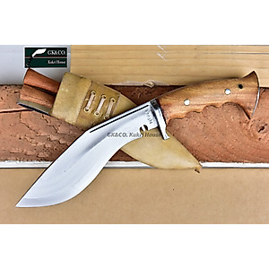 GK&CO. Kukri House Genuine kukri/khukuri - 6 Inch Iraqi Panawal Angkhola Gripper Handle White Sheath Hand Made in Nepal…