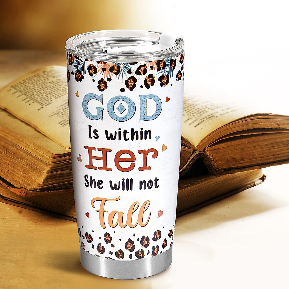 365fury Christian Gifts for Women - Religious Gifts For Women - Inspirational Gifts for Women - Birthday Gifts for Women, Mom, Friends- Religious Gifts - Christian Tumbler 20Oz - Religious Travel Mug