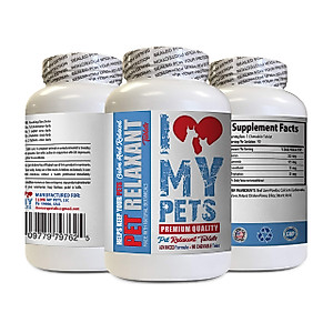 I LOVE MY PETS LLC cat Calming Treats - PET Relaxant - Powerful Anxiety Relief - Healthy Chews - tryptophan for Cats - 90 Treats (1 Bottle)