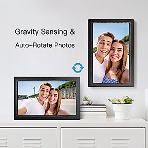 Digital Photo Frame 10.1 Inch WiFi Digital Picture Frame with 1280 * 800 IPS Full HD Touchscreen, Humblestead 8GB WiFi Smart Frame Share Photos and Videos Instantly from Anywhere via AiMOR App