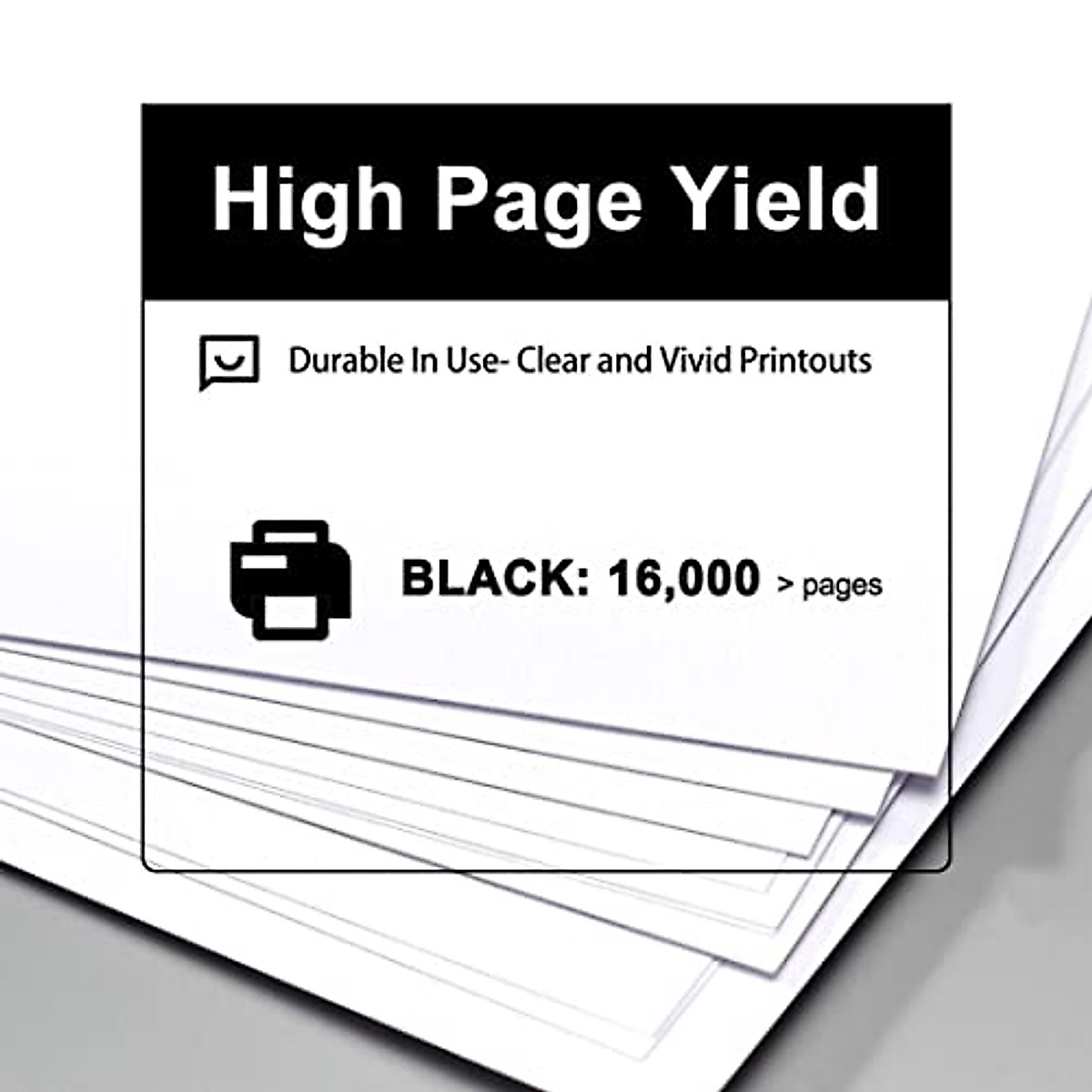 LVE 56F1H00 High Yield Toner Cartridge Replacement for Lexmark 56F1H00 MS321dn MS421dn MS421dw MS521dn MS621dn MS622de MX321adn MX521de MX522adhe MX622ade MX622adhe Printer, 1 Pack Black.