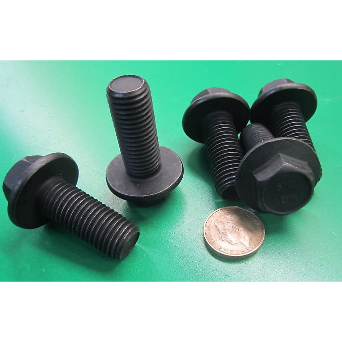 Class 10.9 Black Oxide Steel Flange Bolts M16 x 2 mm x 40 mm Long FT 5 pcs