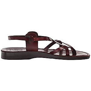 Holy Land Market Unisex Genuine Leather Biblical Sandals - Jesus -Yashua Style III - European 43