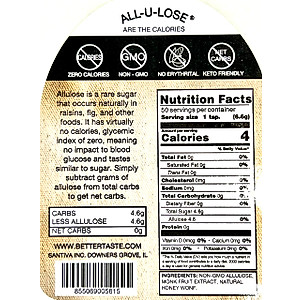 BetterTaste Natural Maple & Honey Flavored Allulose Syrup, 11.75-Ounce Bottle of Each Combo Pack, Zero Calorie Sugar Substitute, Non-GMO, Non-Erythritol, Gluten Free & Vegan Liquid Sweetener