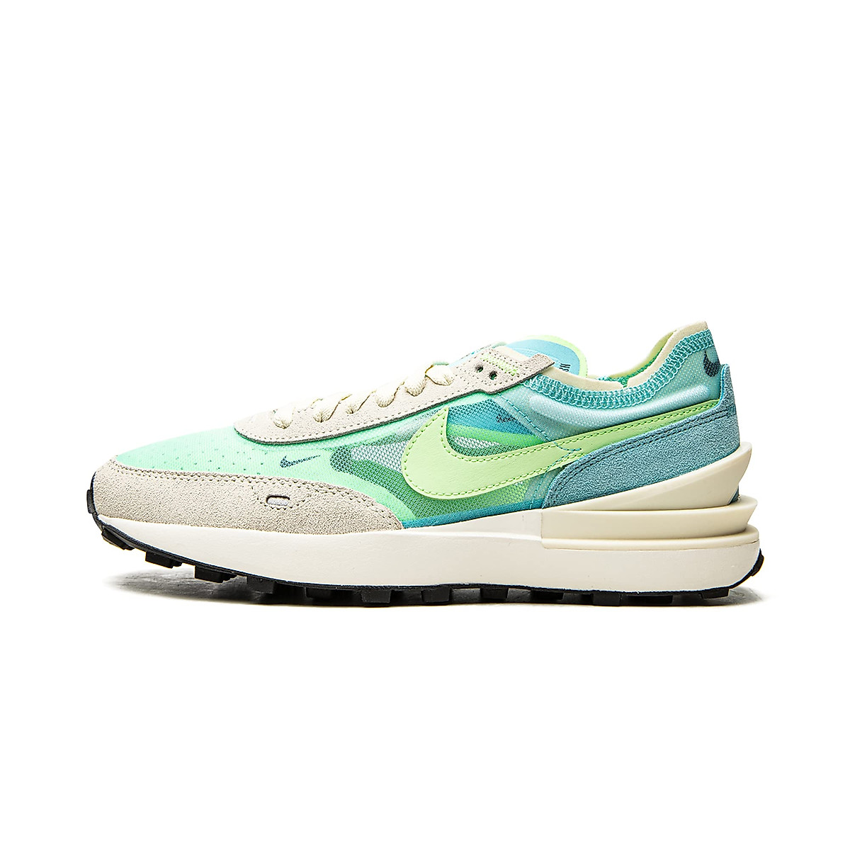 Nike Womens WMNS Waffle One DC2533 401 Bleached Aqua/Lime - Size 6W