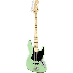 Fender American Performer Jazz Bass, Satin Surf Green, Maple Fingerboard