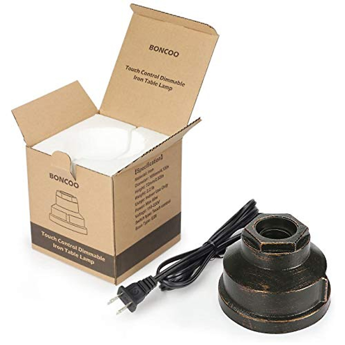 Boncoo Touch Control Table Lamp Vintage Desk Lamp Small Industrial Touch Light Bedside Dimmable Nightstand Lamp Steampunk Accent Light Edison Lamp Base Antique Night Light for Living Room Bedroom
