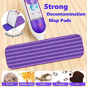 Reusable Mop Pads for Swiffer PowerMop - Microfiber Mop Pads Refills Mop Heads Replacement for Swiffer Mop Spray Mop Floor Mop, Washable Reusable Floor Mopping Refills, 18 Pack