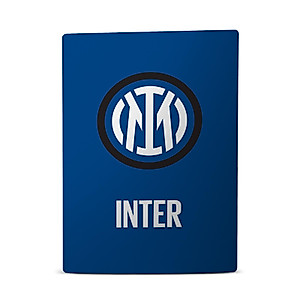 Head Case Designs Officially Licensed Inter Milan Logo Badge Vinyl Faceplate Sticker Gaming Skin Decal Cover Compatible With Sony PlayStation 5 PS5 Disc Edition Console