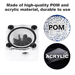 G1/4 Thread Revolving Speed Water Cooling POM Acrylic Material Impeller Water Flow Meter Indicator with Silicone Sealing Ring, for PC Water Cooling System(2 Way)