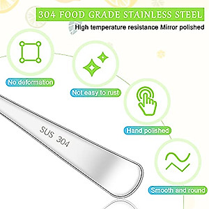 Cunhill 2 Pieces 8.3 Inches Slotted Spoon Stainless Steel Slotted Serving Spoon Cooking Colander Spoon with 16 Holes Strainer Skimmer Cooking Kitchen Utensils for Cooking Baking