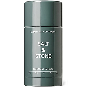 SALT & STONE Natural Deodorant - Eucalyptus & Cedarwood | Extra Strength Natural Deodorant for Women & Men | Aluminum Free with Seaweed Extracts, Shea Butter & Probiotics | Free From Parabens, Sulfates & Phthalates (2.6 oz)