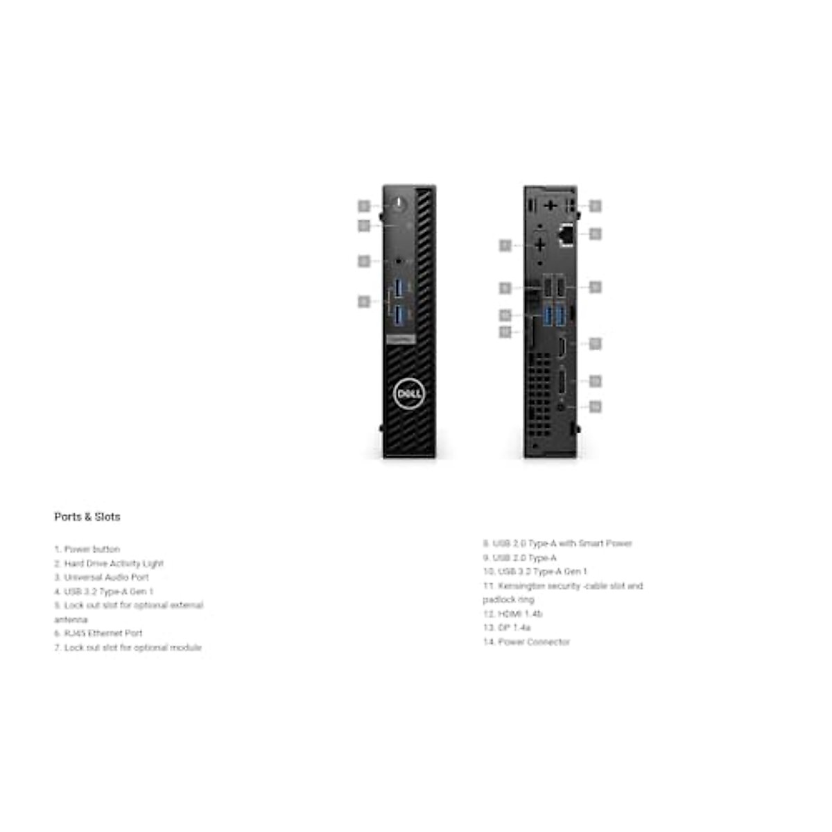Dell OptiPlex 7010 Micro Form Factor Desktop, Intel Core i5-13500T (14 Core up to 4.6 GHz), Intel UHD Graphics, 16GB DDR4 RAM, 512GB PCIe SSD, Windows 11 Pro, Black