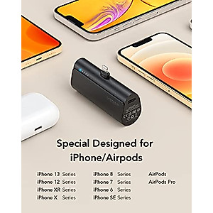 VEGER 2 Packs of 5000mAh Small Portable Chargers for iPhone, Mini Fast Charging 20W PD Power Bank Cordless Portable External Battery Pack for iPhone 13, 12, 11, 8, 7, XS Max, Pro Max, AirPods