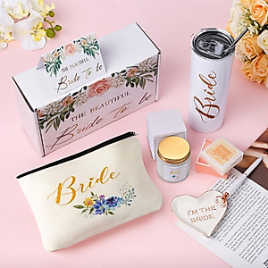DHQH Bride To Be Gifts Bridal Shower Gift Box Bride Gift for Wedding 20oz Stainless Steel Tumbler Cup Bachelorette Gifts For Bride Bachelor Party Gifts Engagement Gifts For Her