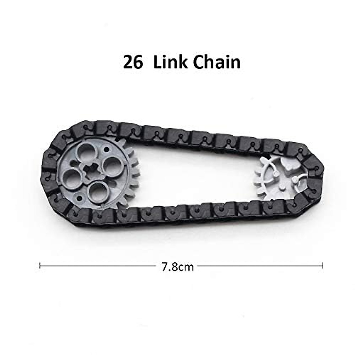 Building Blocks Parts Tank Track Wheels Treads Chain Links Motorcycle Car Accessories Toys for 6-12 Years Old Boys Girls Kids Gift (212 Pcs Tank Track)