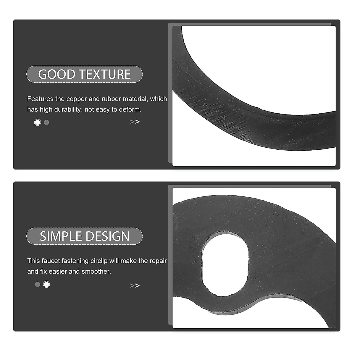 DOITOOL Faucet Fixing Bracket 1 Set Faucet Mounting Nut and Washer Faucet Lock Nut Faucet Mounting Kit Stainless Steel Kitchen Faucet Fastener Accessories for Kitchen Tap Sink Replacement Repair