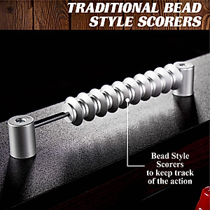 Soccer Foosball Table and Balls Set for Adults, Kids - Indoor Arcade Football Game Room Furniture 58 in Robot Style Players Bead Style Scorers Accessories Included, Brown Black