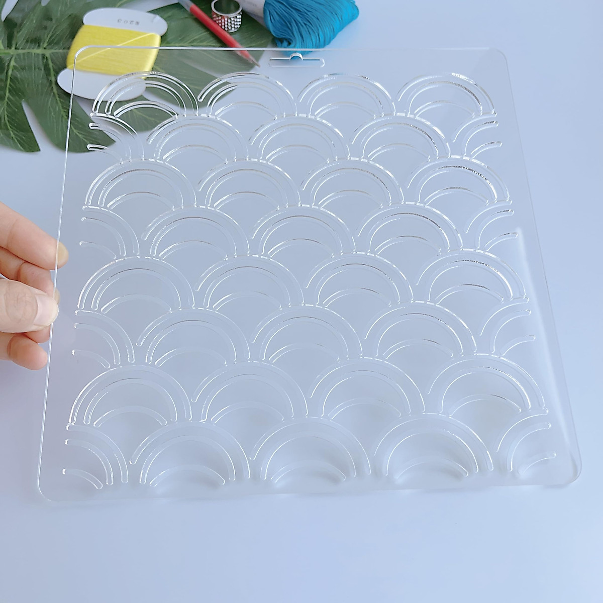 Acrylic Sashiko Stencil, Embroidery Pattern, Quilting Stencil for Hand Quilting and Embroidery