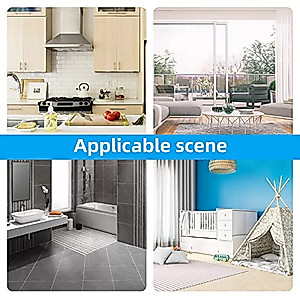 Floor Transition Strip, Self Adhesive Laminate Floor Cover Strips, 1.57" Flat Vinyl Flooring Transitions Strip for Tile, Wood, Laminate Joins Gap, Elegant Wood Grain (6.6FT, White)