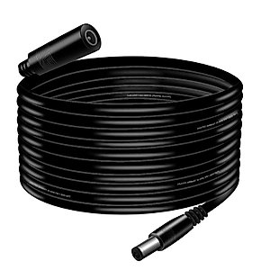 SIM&NAT 20AWG 16.5 Feet 2.1mm x 5.5mm Male to Female DC Extension Wire Power Jack Adapter Barrel Plug Cable, Extension Wire for CCTV Security Camera, DVR,HDVD, LED Strip Light, Low Voltage Application