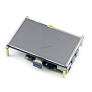 5 inch 800480 Resistive Touch Screen HDMI interface Raspbian LCD compatible with Raspberry Pi (Pi 2 3) Model B B+ A+ Video Photo Display System Module @XYGStudy