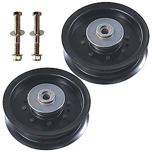 BOSFLAG 2 Pack 532196104 Idler Pulley Replaces Husqvarna 532196104 Husqvarna Idler Pulley, 532197380 Husqvarna Idler Pulley, 196104, 197380 for Husqvarna lgt2654, rz5424, yth24v48, rz4623 Tractors