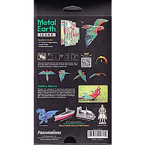 Fascinations Metal Earth Premium Series Jubilee Macaw Parrot 3D Metal Model Kit