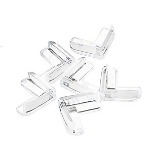 Pxyelec Clear Corner Guards, Corner Protectors, Furniture Tables & Sharp Corners Edge Safety Bumpers, for Child Head Injuries Corner Guards Anti-Collision Angle with Adhesive Gel Pack of 20