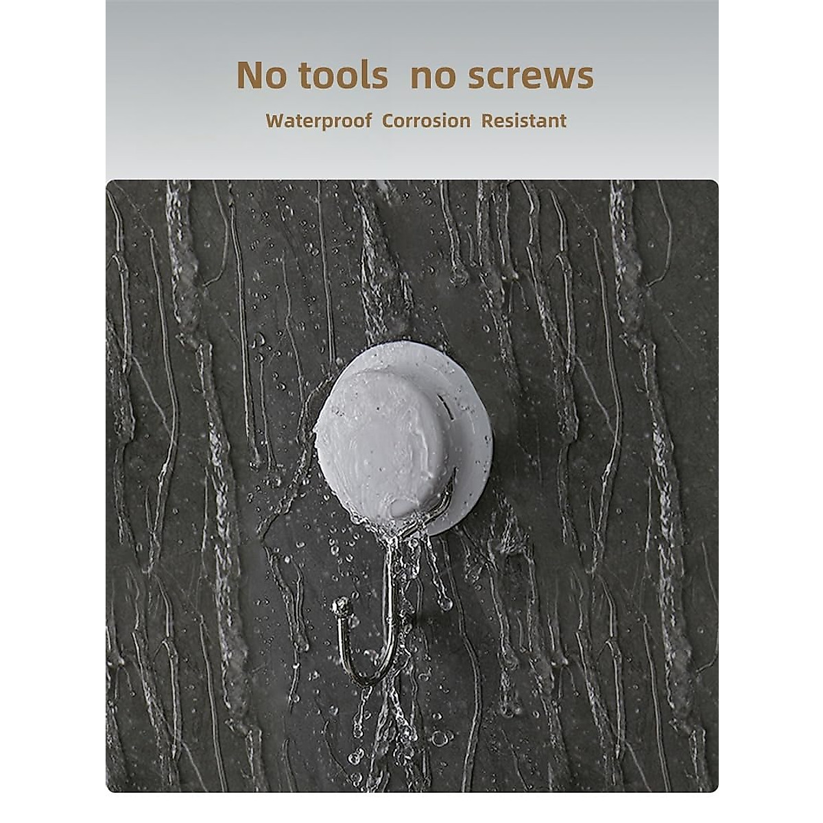 MEILEW Heavy Suction Cup Hooks，Large Suction Cup Hook Hanging Towel Inside Shower Wall，Home so Strong Suction Cup Hooks for Shower Window Bath and Glass Hanging up to 22 lbs(2-Pack), White, D-260015