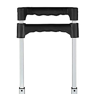 Mount-It! Folding Hand Truck and Dolly, 165 lb Capacity Heavy-Duty Luggage Trolley Cart with Telescoping Handle and Rubber Wheels