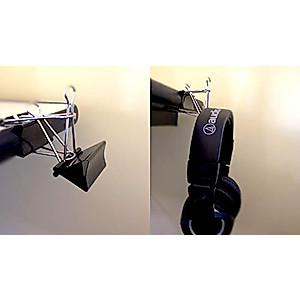 Extra Large Binder Clips (36 Pack) 2 Inch, Big Paper Clamps for Office Supplies, Black