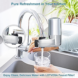 Faucet Water Filter Replacement for Brita Faucet Filtration Systems Compatible with Brita 36311 On Tap Faucet Filters System for Sink FR-200 FF-100 - Pack of 4 - Fits All Brita Tap Water Filters