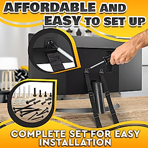 Tv Straps Safety for Flat Screen - Wall Mount TV Bracket Strap Anti Tip Furniture Anchors to Wall Strap Proof Cabinet Latches Proof Straps Tv Wall Anchor Earthquake Straps for Furniture