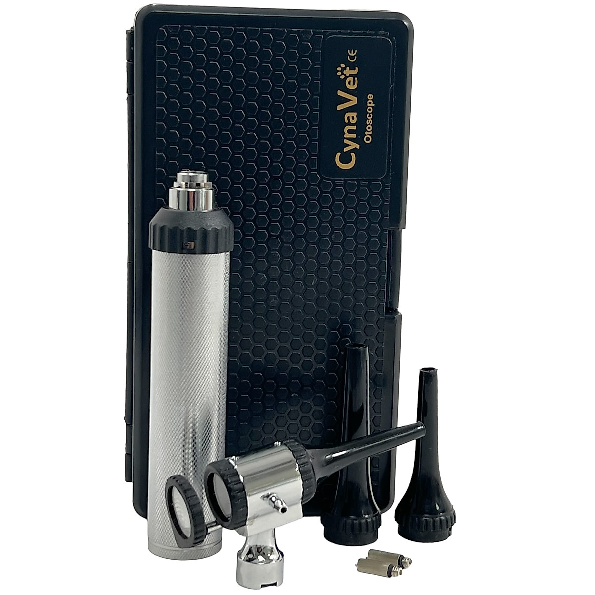 ArtLaB-Premium Veterinary Otoscope Set Kit Veterinary Diagnostic Set Instrument with Reusable Ear Speculas Set -Veterinary Diagnostic Otoscope Set and Hartmann Speculum (Vet Slit Head Otoscope)