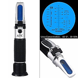 【The Best Deal】OriGlam 4-in-1 Car Adblue Urea Refractometer Battery Fluid Ethylene Propylene Glycol ATC