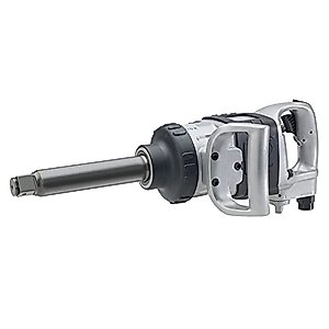Ingersoll Rand 285B-6 1 Pneumatic Impact Wrench - Heavy Duty Torque Output, 6 Inch Extended Anvil, 1 Inch, 2 Handles, High Precision, Accessibility, Control, Gray