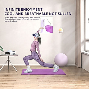 For Pico 4 Leather Protector Pad, Breathable Wide Ice Silk Protector Pad, VR Cooling Fan Set (Fan protector + PU cotton)